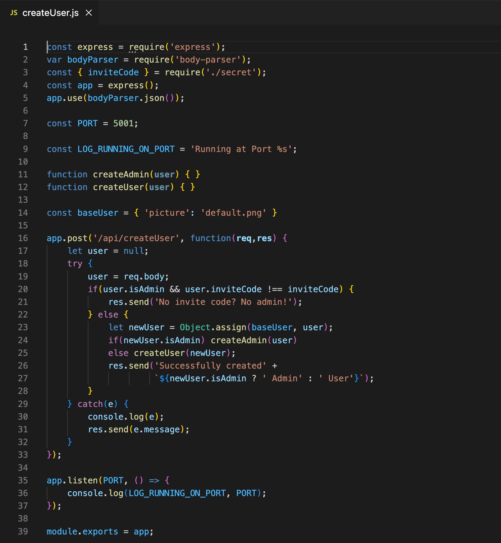 Wizer Ctf 2 Create User Endpoint